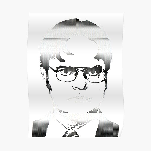 "Ascii Dwight" Poster by pickledbeets | Redbubble