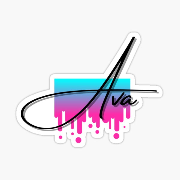 "Ava" Sticker by MarcusLawrence5 | Redbubble