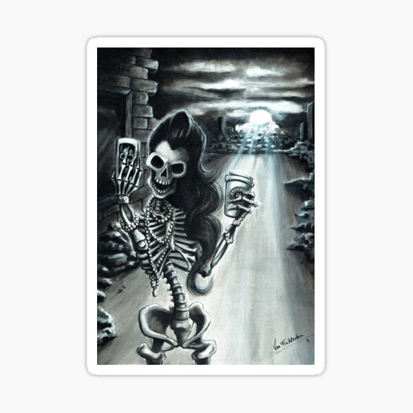 "Drop dead Selfie (The Last Consumer)" Sticker by MissFinklestein ...