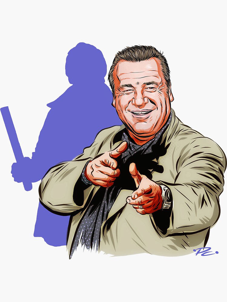 "Ray Winstone - An illustration by Paul Cemmick" Sticker for Sale by ...