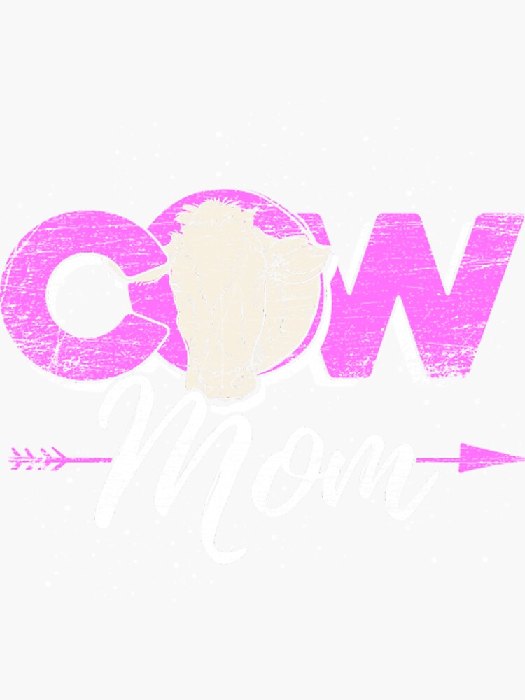 "Cow Mom" Sticker for Sale by TellyWehner | Redbubble