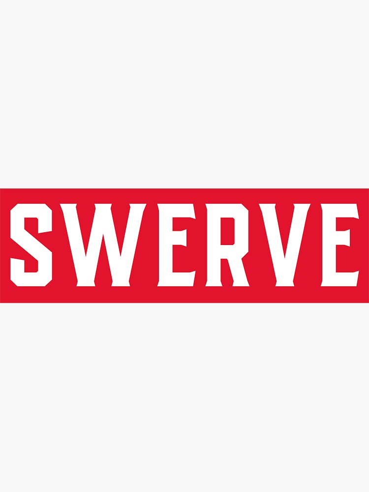 "Swerve Red Box Logo" Sticker for Sale by Clothing-Guru | Redbubble