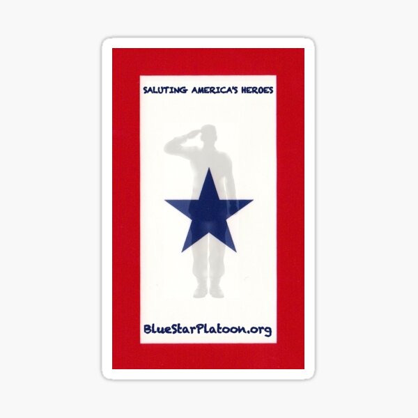 "Blue Star Family Platoon" Sticker for Sale by altruistparty | Redbubble