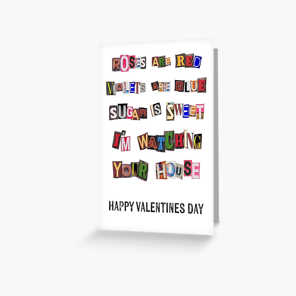 "Creepy valentine - funny valentine with cut out letters like a ransom ...