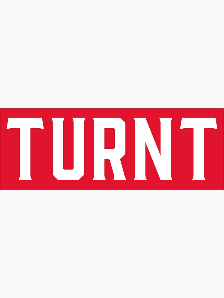 "Turnt Red Box Logo" Sticker for Sale by Clothing-Guru | Redbubble