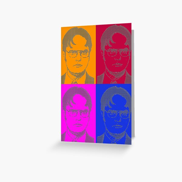"Ascii Dwight - Color" Greeting Card for Sale by pickledbeets | Redbubble