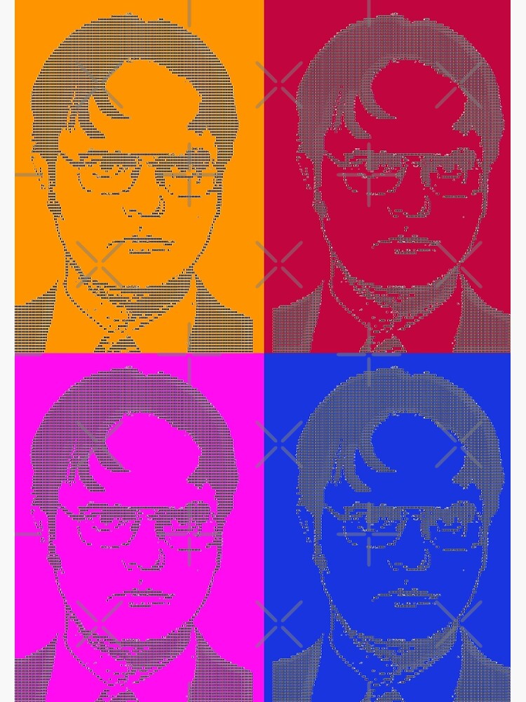 "Ascii Dwight - Color" Spiral Notebook by pickledbeets | Redbubble