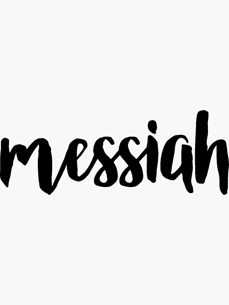 "messiah script sticker" Sticker for Sale by rockyandroll | Redbubble
