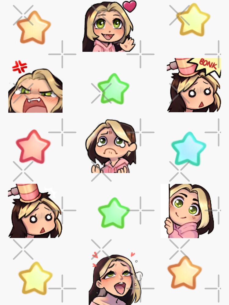 "Ren's Emotes" Sticker by ren-design | Redbubble