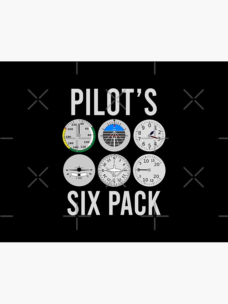 "Pilot's Six Pack" Poster for Sale by Joel-Designs | Redbubble