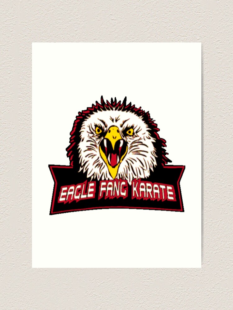 "Eagle Fang Karate . Cobra Kai Logo Graphic Red" Art Print by Gurudesign | Redbubble