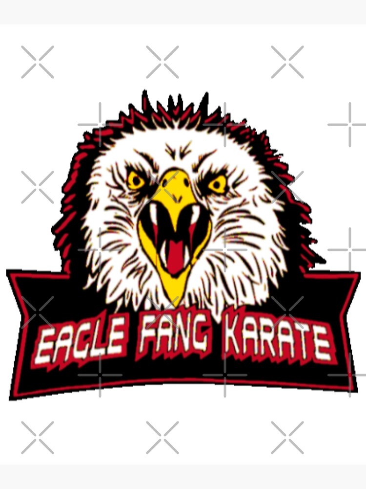 "Eagle Fang Karate . Cobra Kai Logo Graphic Red" Art Print by Gurudesign | Redbubble