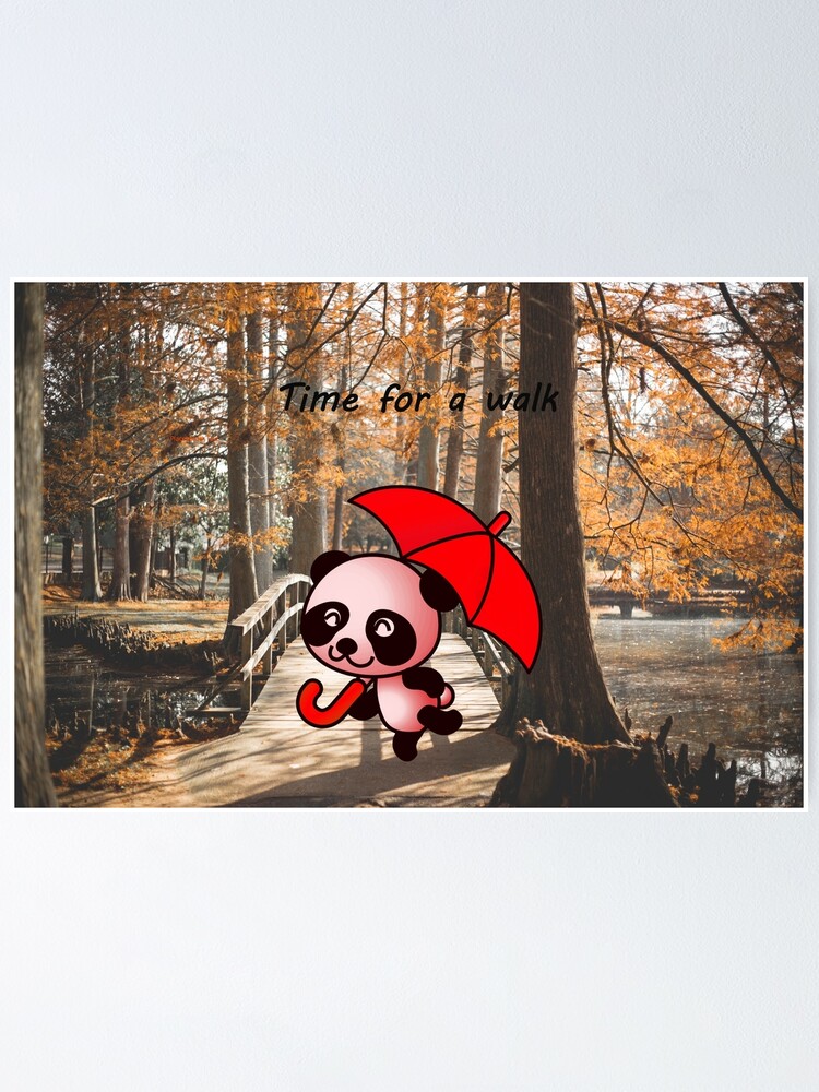 "time for a walk" Poster for Sale by alexsandr01 | Redbubble