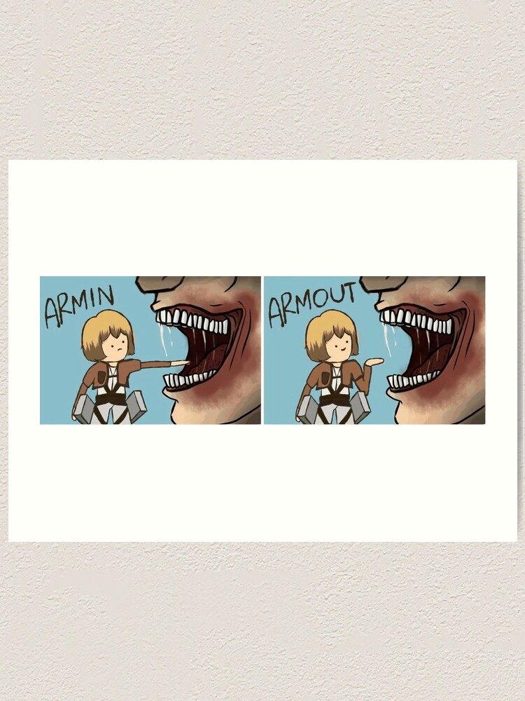 "Armin meme" Art Print for Sale by Nilsbra23 | Redbubble