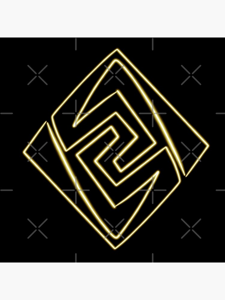 "Genshin Impact - Geo Logo " Metal Print by twitchleah | Redbubble