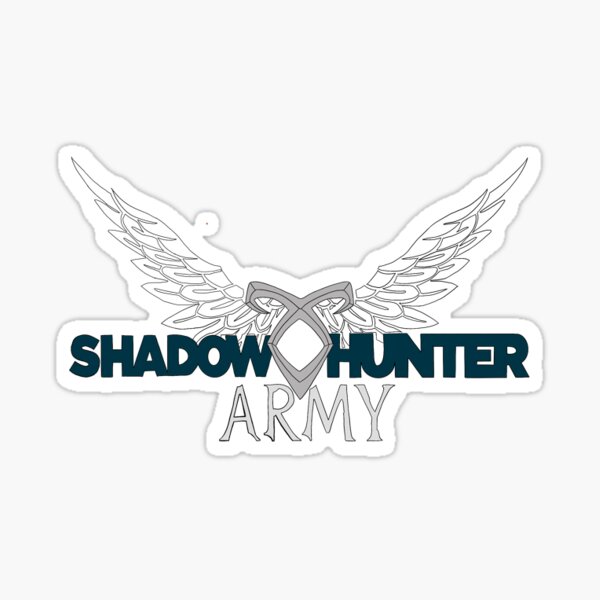 "shadowhunter army" Sticker for Sale by Paigesearle | Redbubble