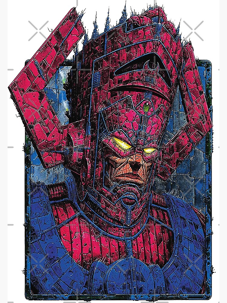 "Space Robot Galactus Cartoon Fanart" Canvas Print for Sale by ...