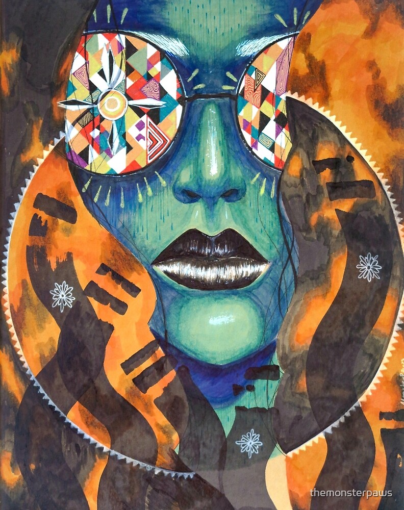 The Girl With Kaleidoscope Eyes By Themonsterpaws Redbubble