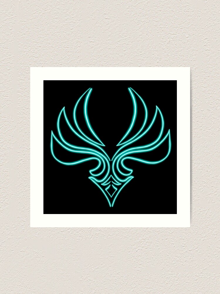 "Genshin Impact - Anemo Logo " Art Print by twitchleah | Redbubble