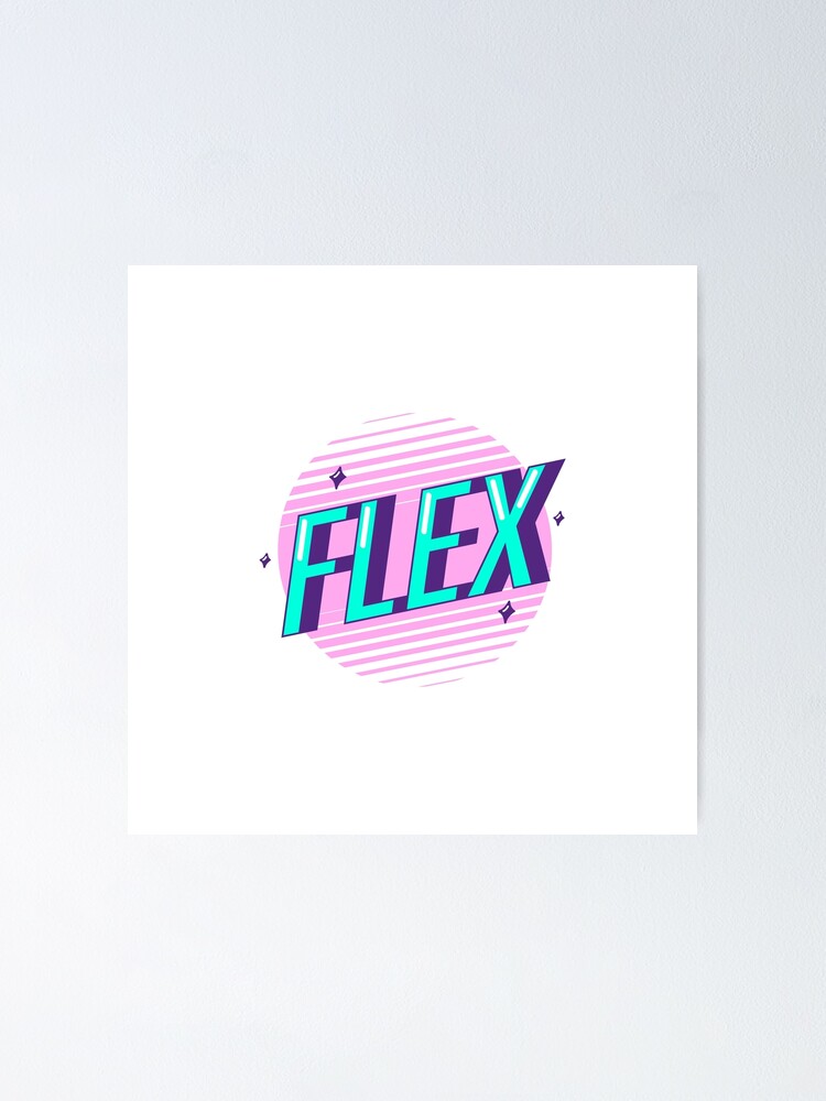 "Pink Purple Blue Aesthetic - flex" Poster by SabeeB | Redbubble