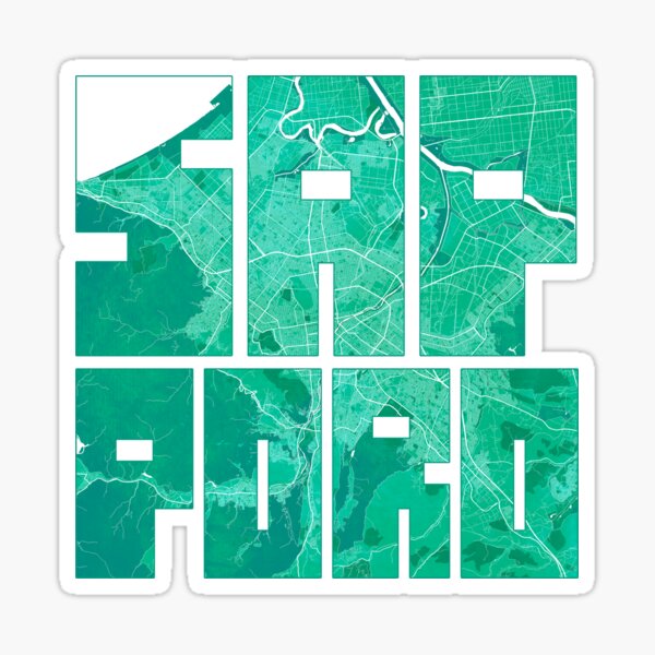 "Sapporo City Map of Japan - Watercolor" Sticker for Sale by deMAP ...