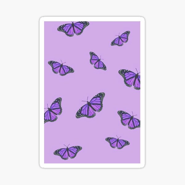 "Aesthetic purple butterfly" Sticker for Sale by toriharbourne1 | Redbubble