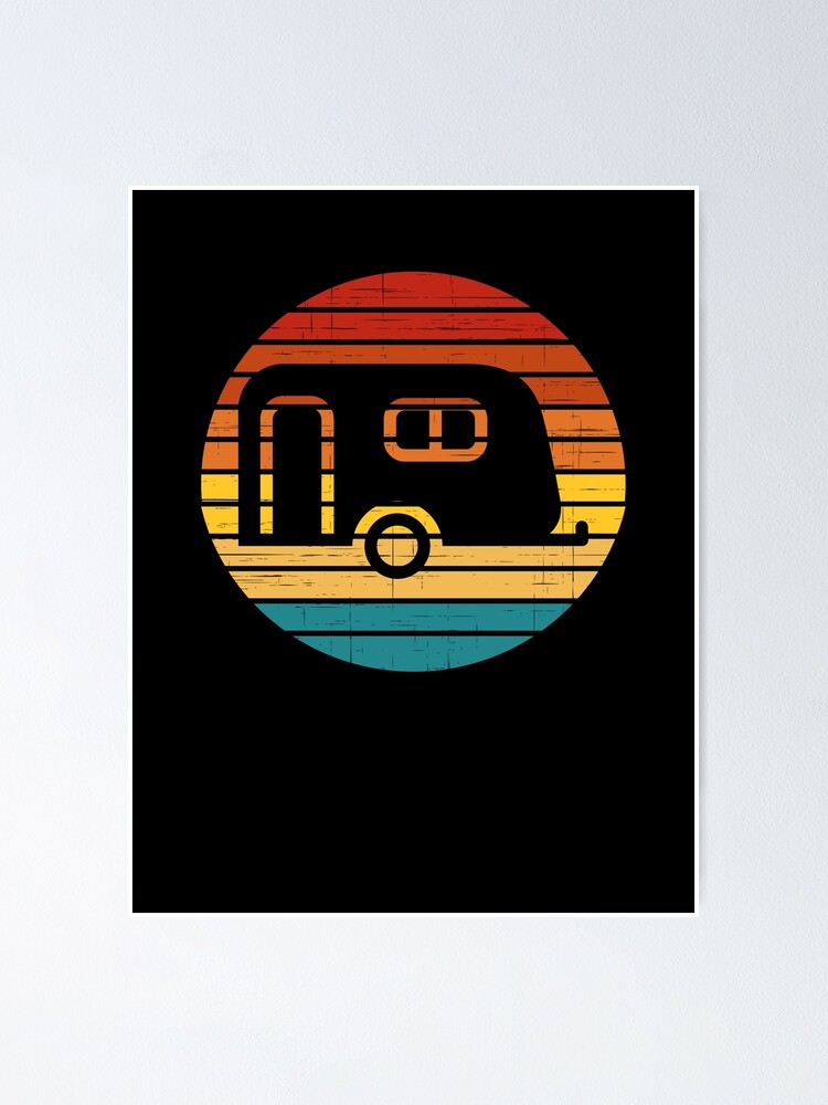 "Camper RV Road Trip Adventure Camping" Poster for Sale by Emerg ...