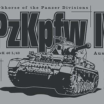"Panzer IV" Sticker for Sale by b24flak | Redbubble