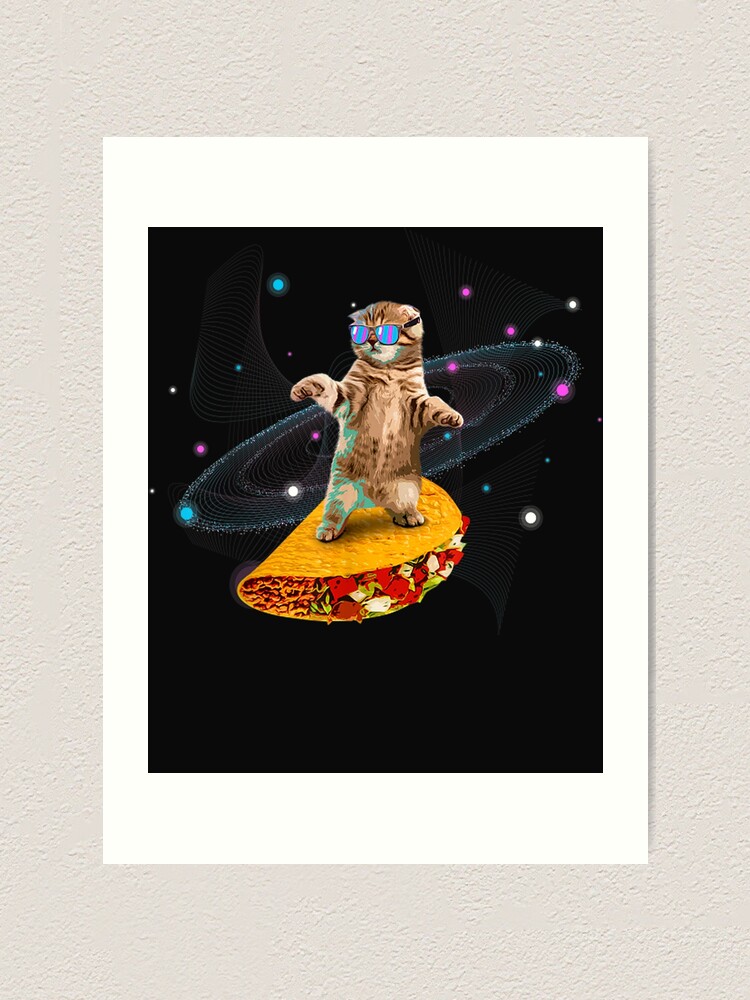 "Taco Cats In Space Dancing Cats Taco" Art Print for Sale by Saiyarad ...
