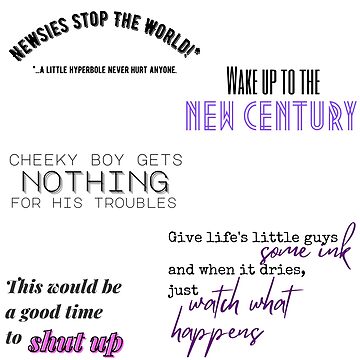 "Katherine Plumber Quotes Sticker Pack" Sticker for Sale by Samis ...