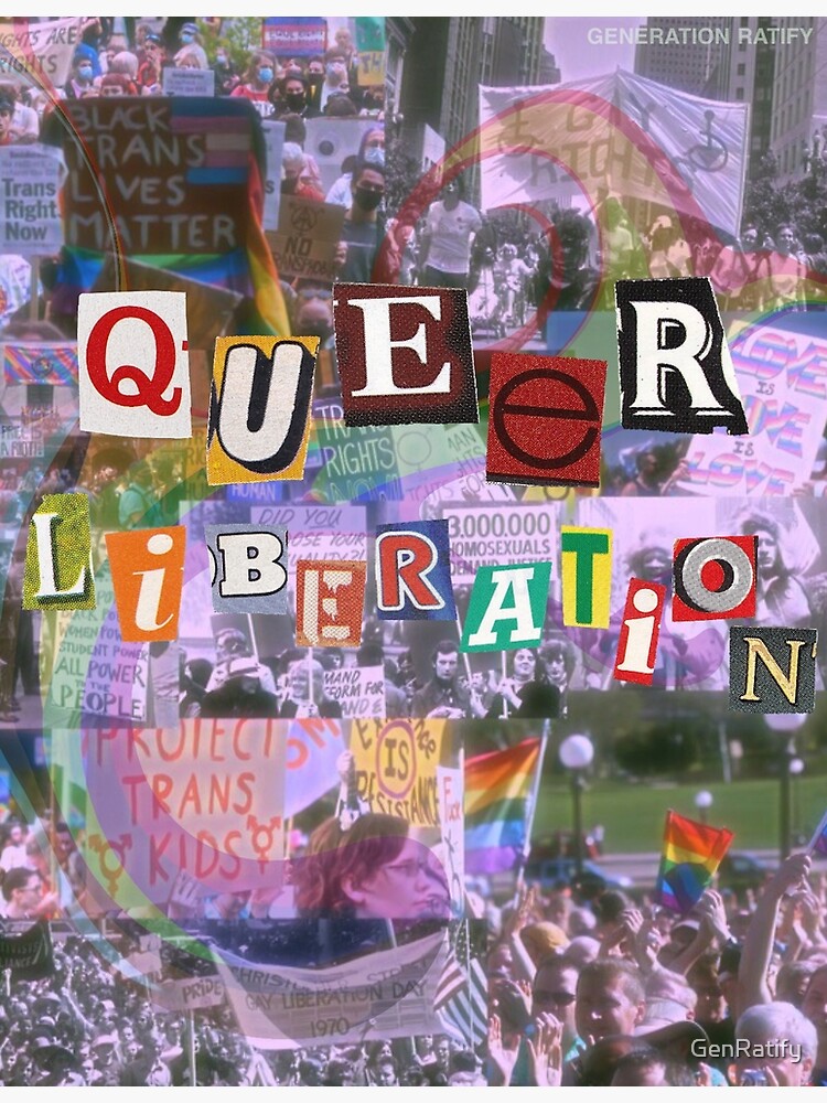 "QUEER LIBERATION" Poster for Sale by GenRatify | Redbubble