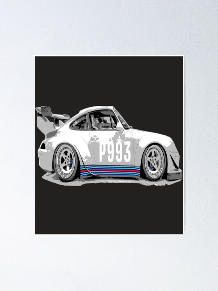 "Porsche Martini 911 RWB" Poster by FunnyGuyStore | Redbubble
