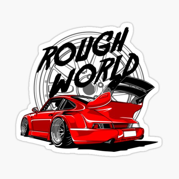 "Rough World Ruf Porsche 911 Rough World RUF Porsche 911" Sticker for ...