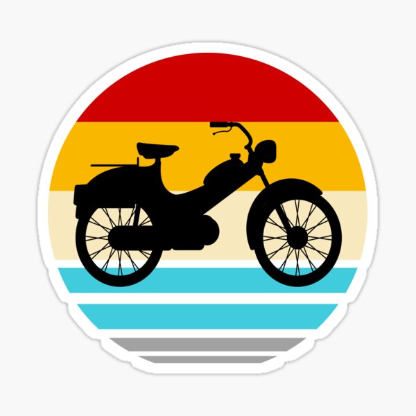 "Moped Moped Moped Driver Moped Driver Mopeds Mokick" Sticker by ...