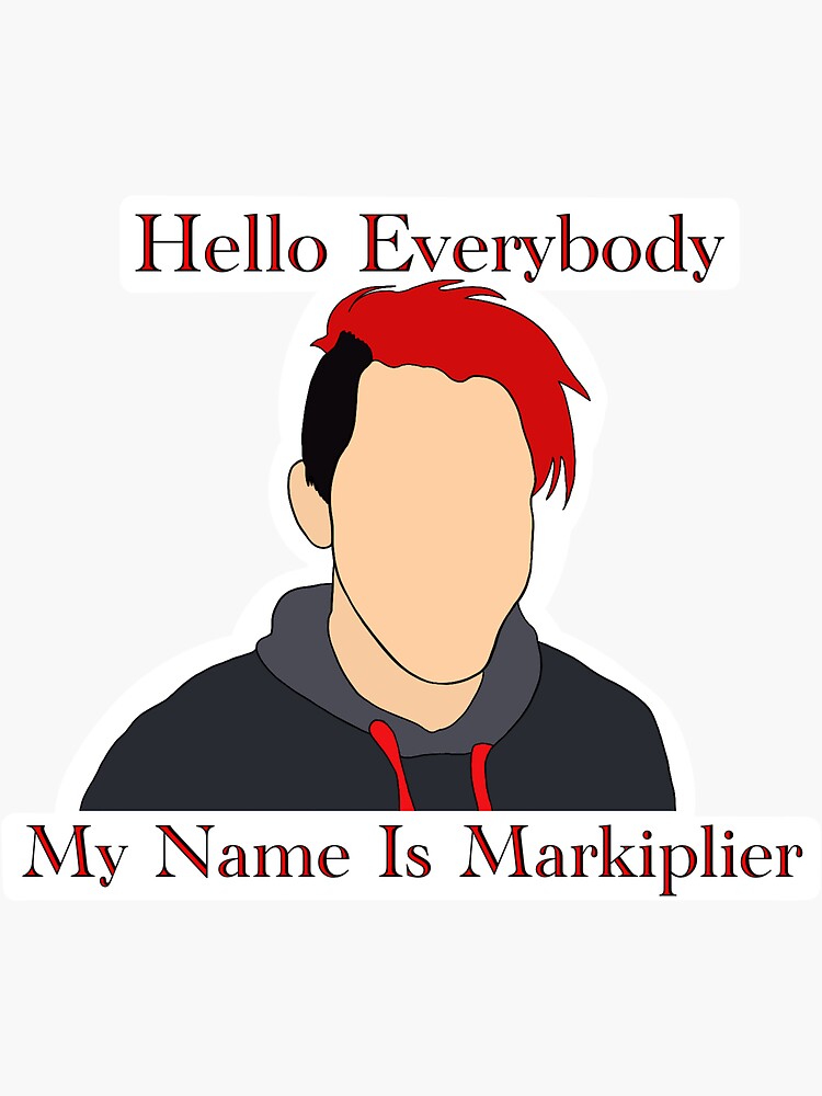 "Markiplier sticker" Sticker for Sale by gwendraws- | Redbubble