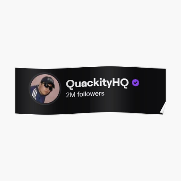 "quakity - quackity - quackityhq" Poster for Sale by VintagePrada ...