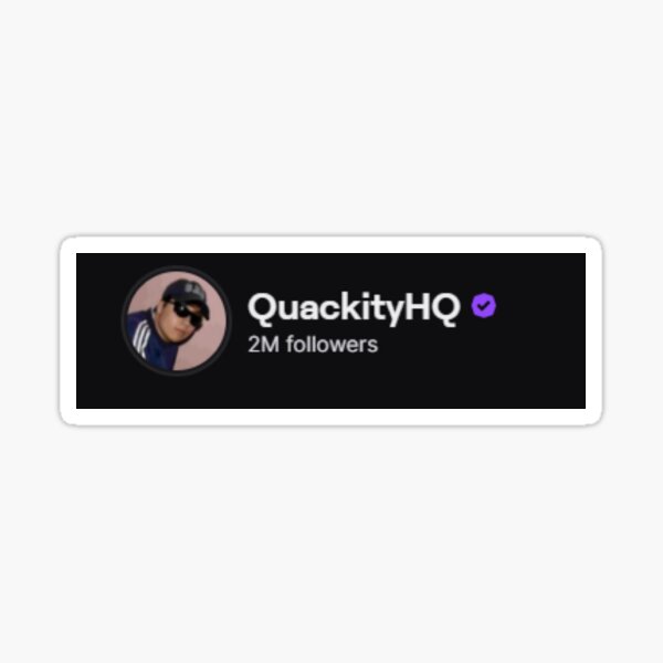 "quakity - quackity - quackityhq" Sticker for Sale by VintagePrada ...