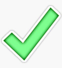 Check Mark Stickers | Redbubble