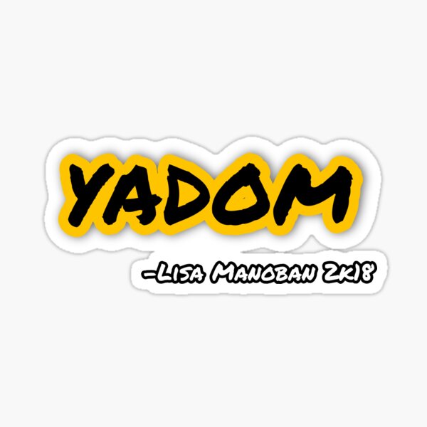 "Blackpink Lisa Iconic Yadom 2018" Sticker for Sale by kpopmerch13 ...