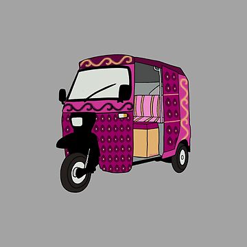 "Rickshaw" Sticker for Sale by daniashoaib | Redbubble