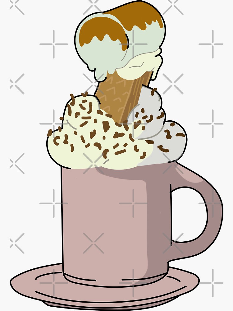 "The Simpson's Hot Chocolate " Sticker for Sale by Maeveykinzz | Redbubble