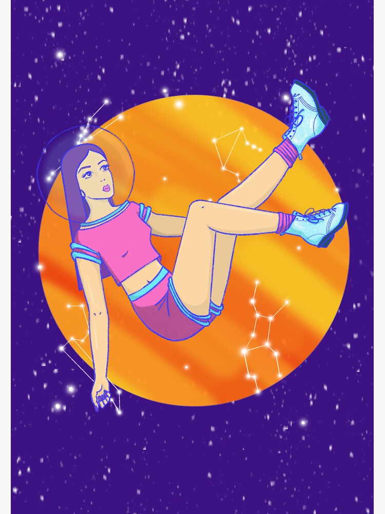 "Space Girl" Sticker by MadeByGrr | Redbubble