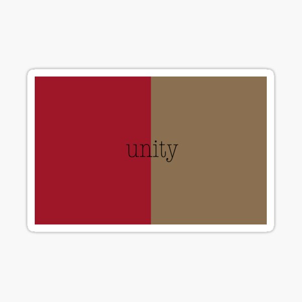 "Unity" Sticker for Sale by designsforany | Redbubble