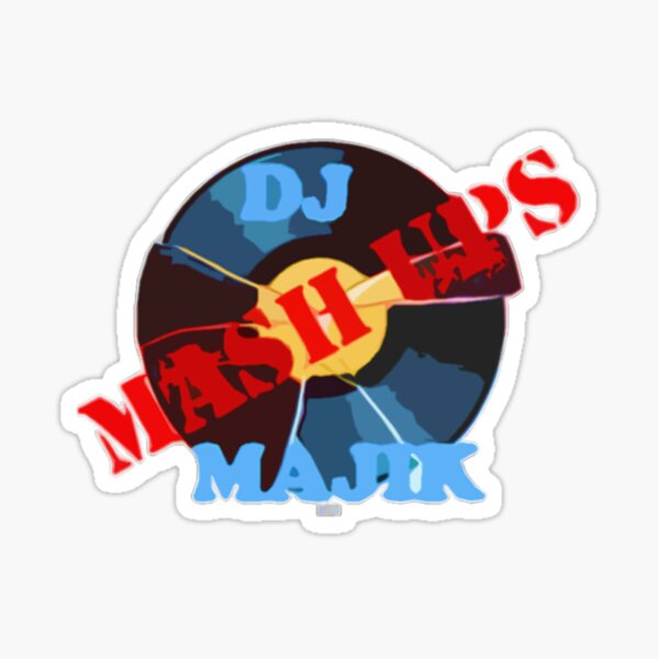 "DJ MAJIK MASHUP LOGO" Sticker by Whiterose2k01 | Redbubble