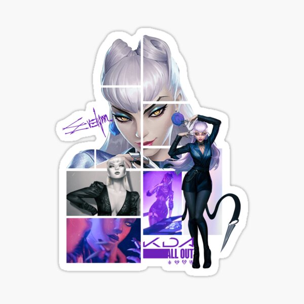 "KDA - Evellyn All Out " Sticker for Sale by JotaMartinns | Redbubble