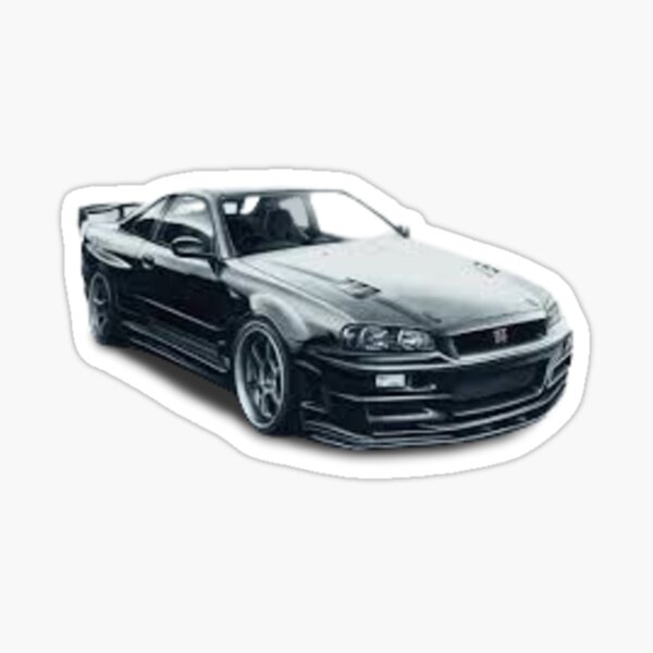 "skyline gtr r34" Sticker for Sale by ErwanGraph | Redbubble