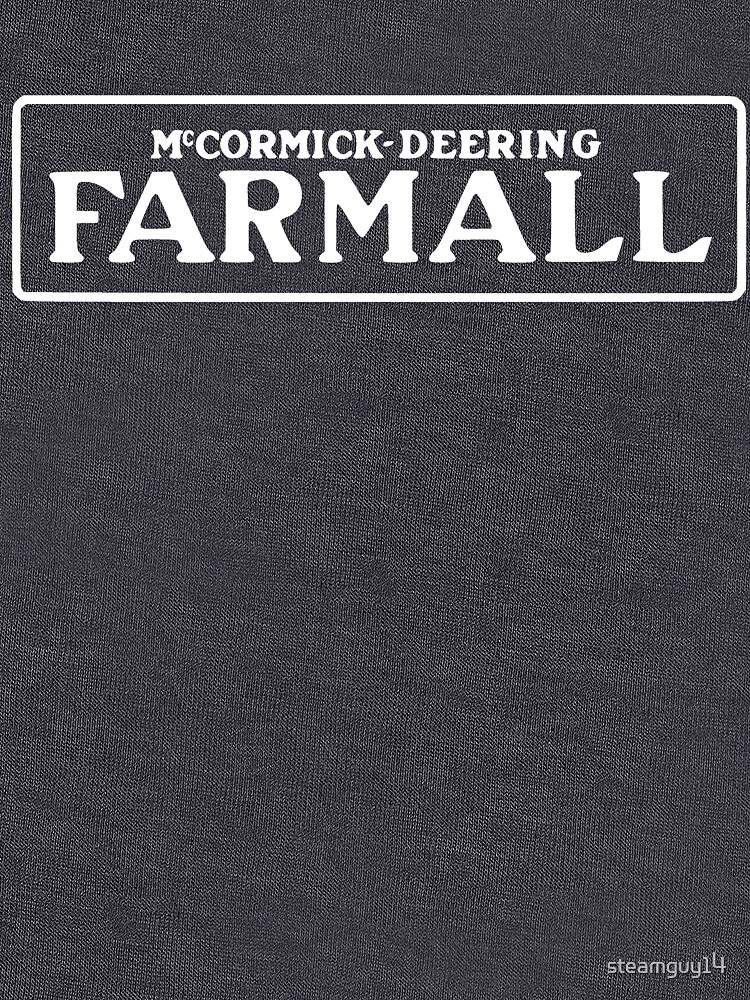 "Farmall - McCormick Deering Logo - White" T-shirt by steamguy14 ...