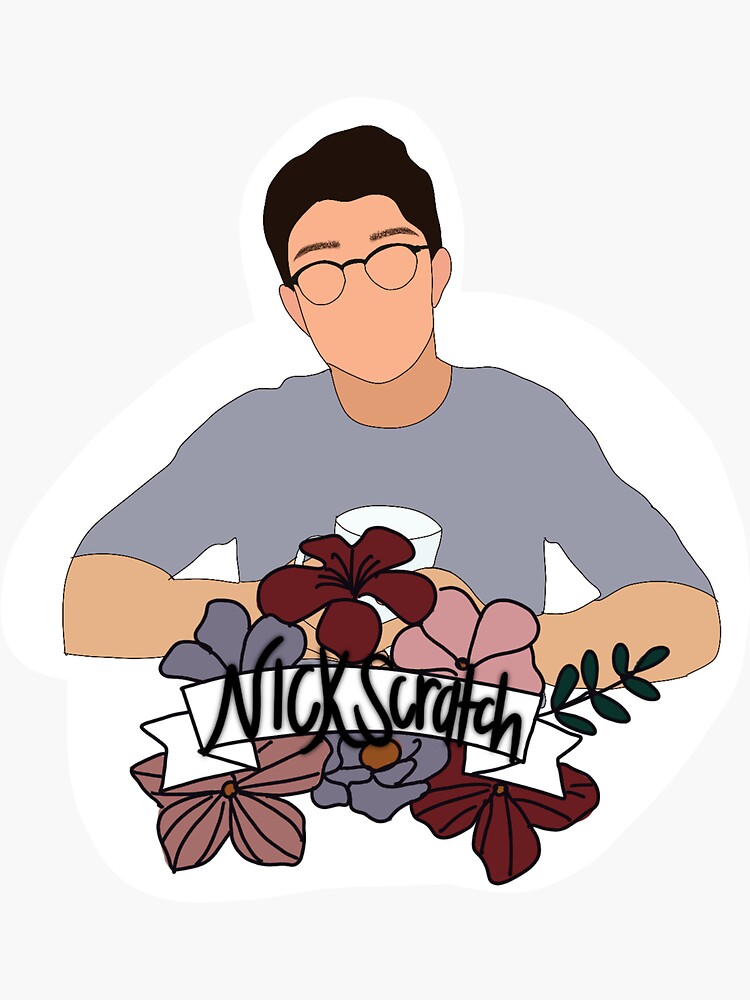 "Nick scratch " Sticker for Sale by Sunshine-sophie | Redbubble