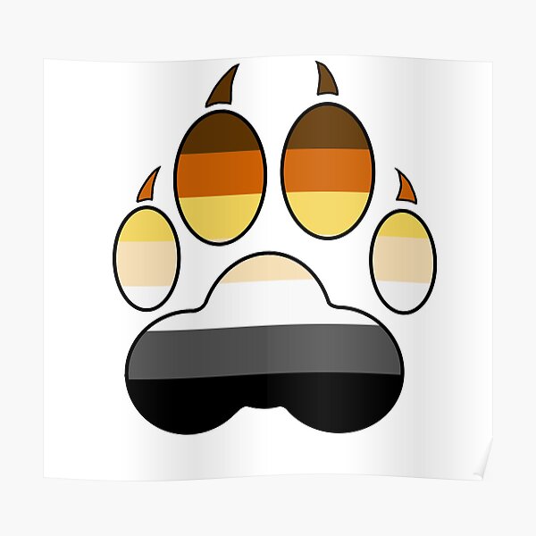 Lgbt Pride Paws Bear Poster For Sale By Echoskyart Redbubble