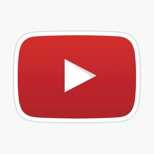 Youtube Logo Stickers | Redbubble